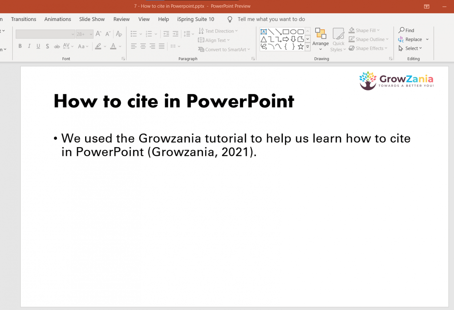 How to cite in a PowerPoint like a pro (tips and tricks) - GrowZania