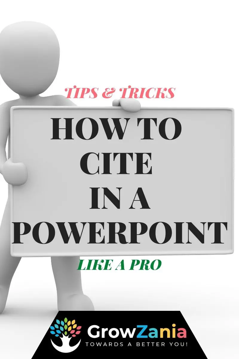 How to cite in a PowerPoint like a pro (tips and tricks) - GrowZania